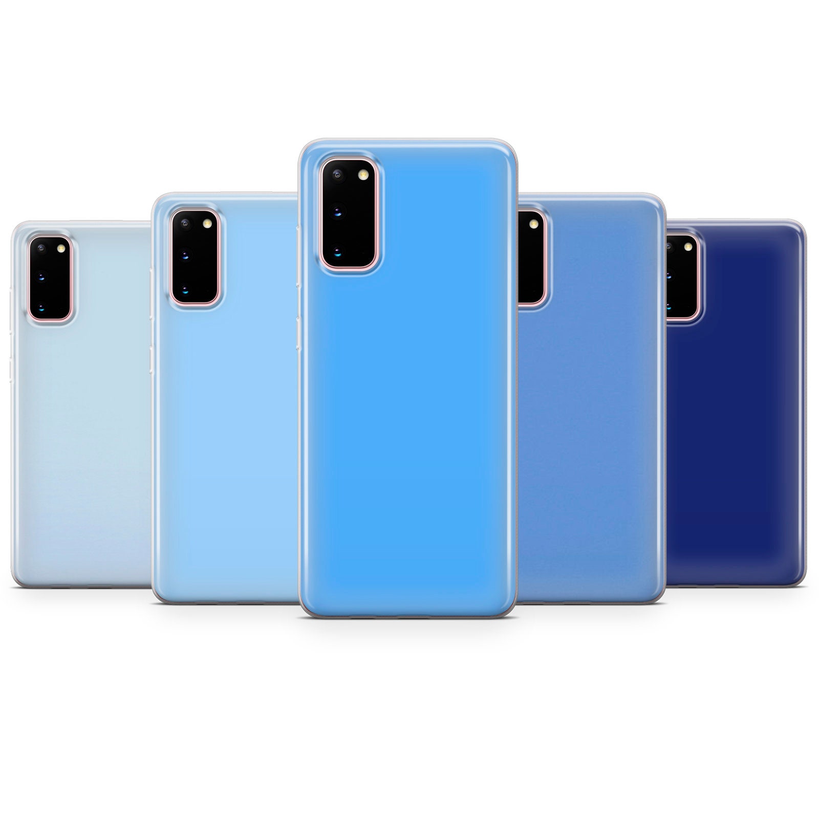 Blue Pastel Phone Case Baby Blue Cover for iPhone 12 Mini 11 | Etsy