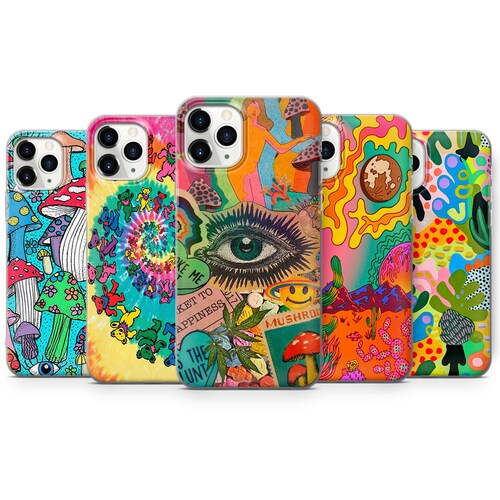 Trippy Psychedelic Phone Case Hippie Cover Fit for Iphone 13 | Etsy