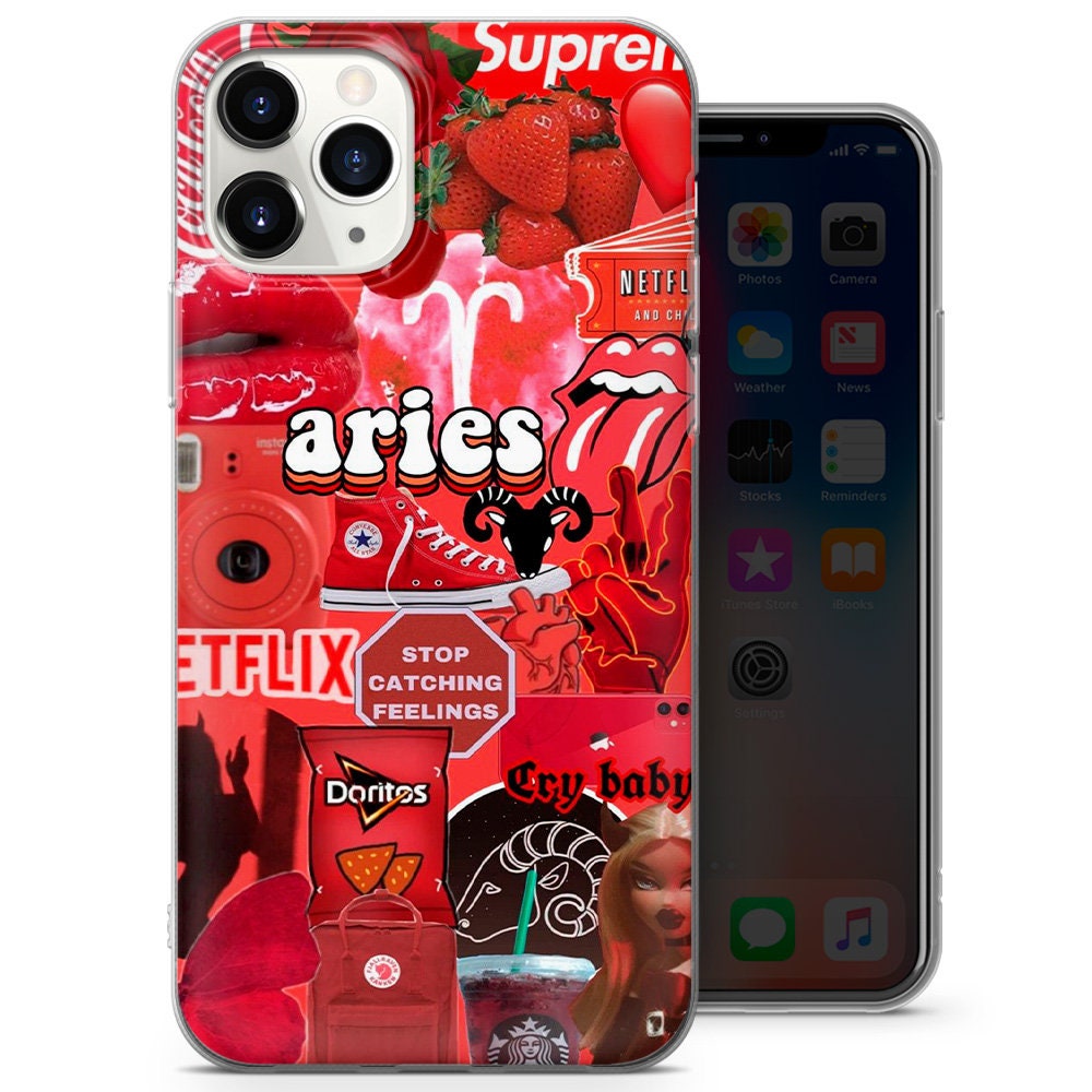 Aries Phone Case Horoscope Cover fit for iPhone 12 7 X XR | Etsy