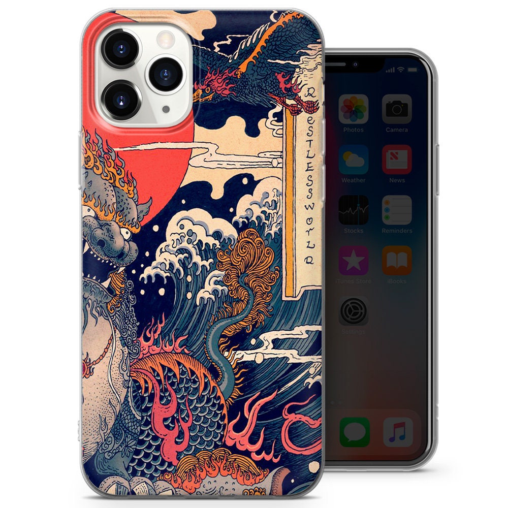 Japanese Wave Phone Case Kanagawa Art Cover Fit for Iphone 13 | Etsy