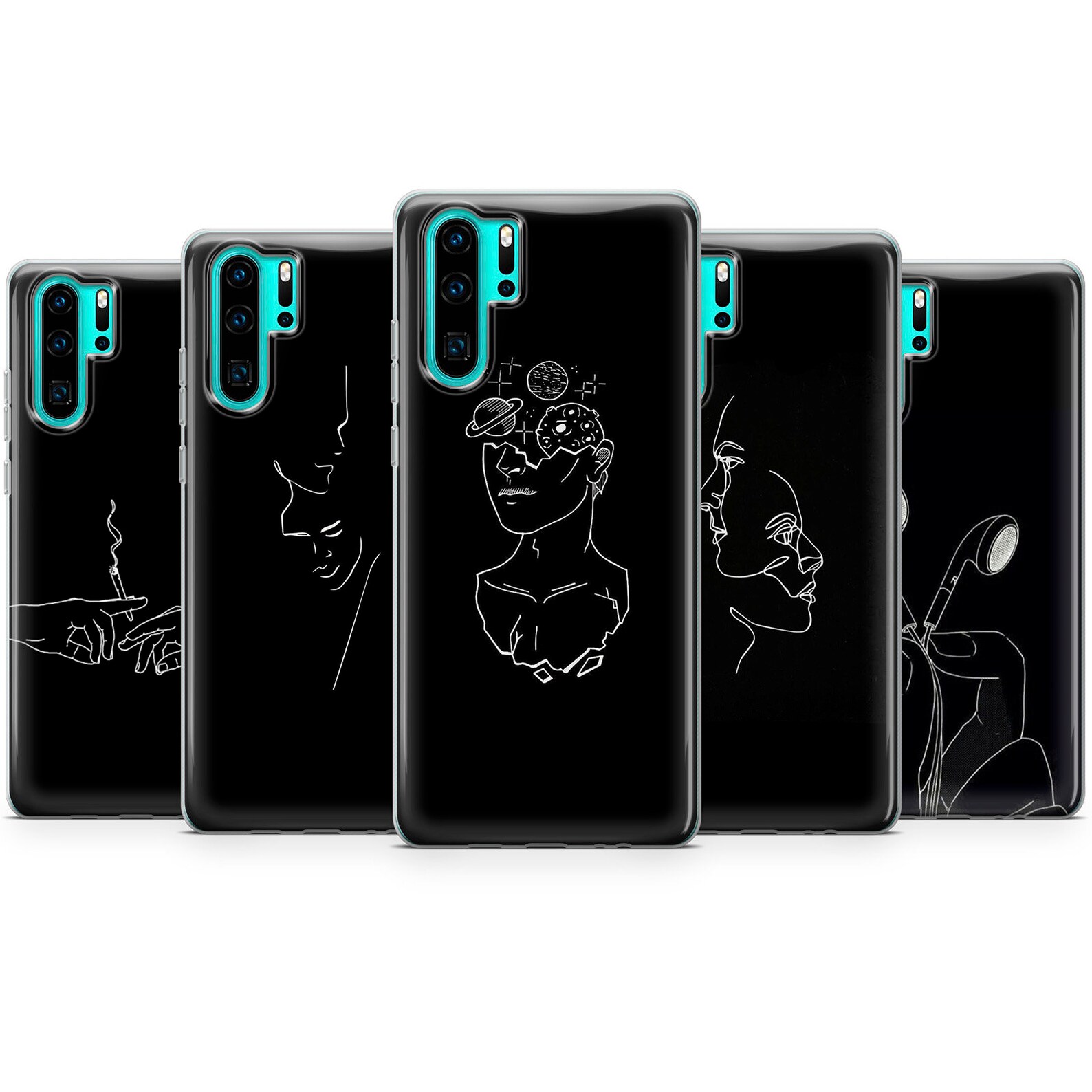 Line Art Phone Case Minimalistic Art Cover Fit for Iphone 12 - Etsy