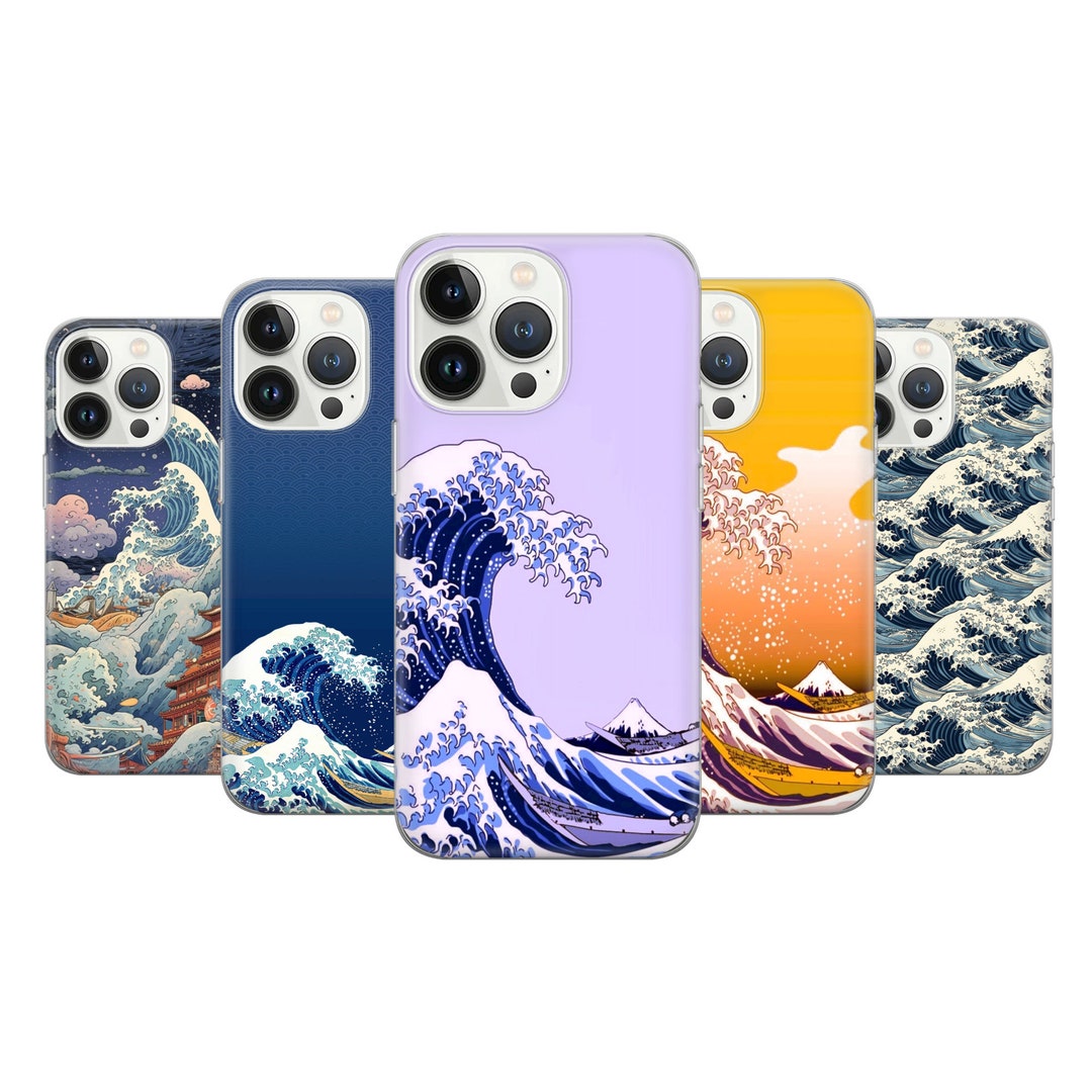 Japanese Wave Phone Case Kanagawa Wave Cover Fit for iPhone 15 Pro Max ...