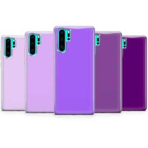 Purple Pastel Phone Case Simple Cover Fit for iPhone 16 15 14 13 12 11 ...