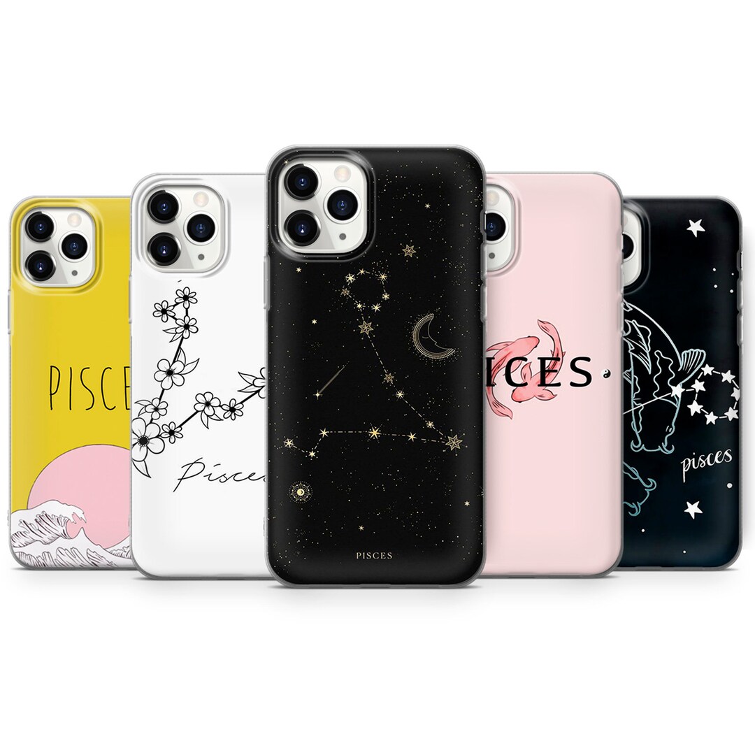 Pisces Phone Case Horoscope Cover Fit for iPhone 16 15 14 13 12 11 Pro ...