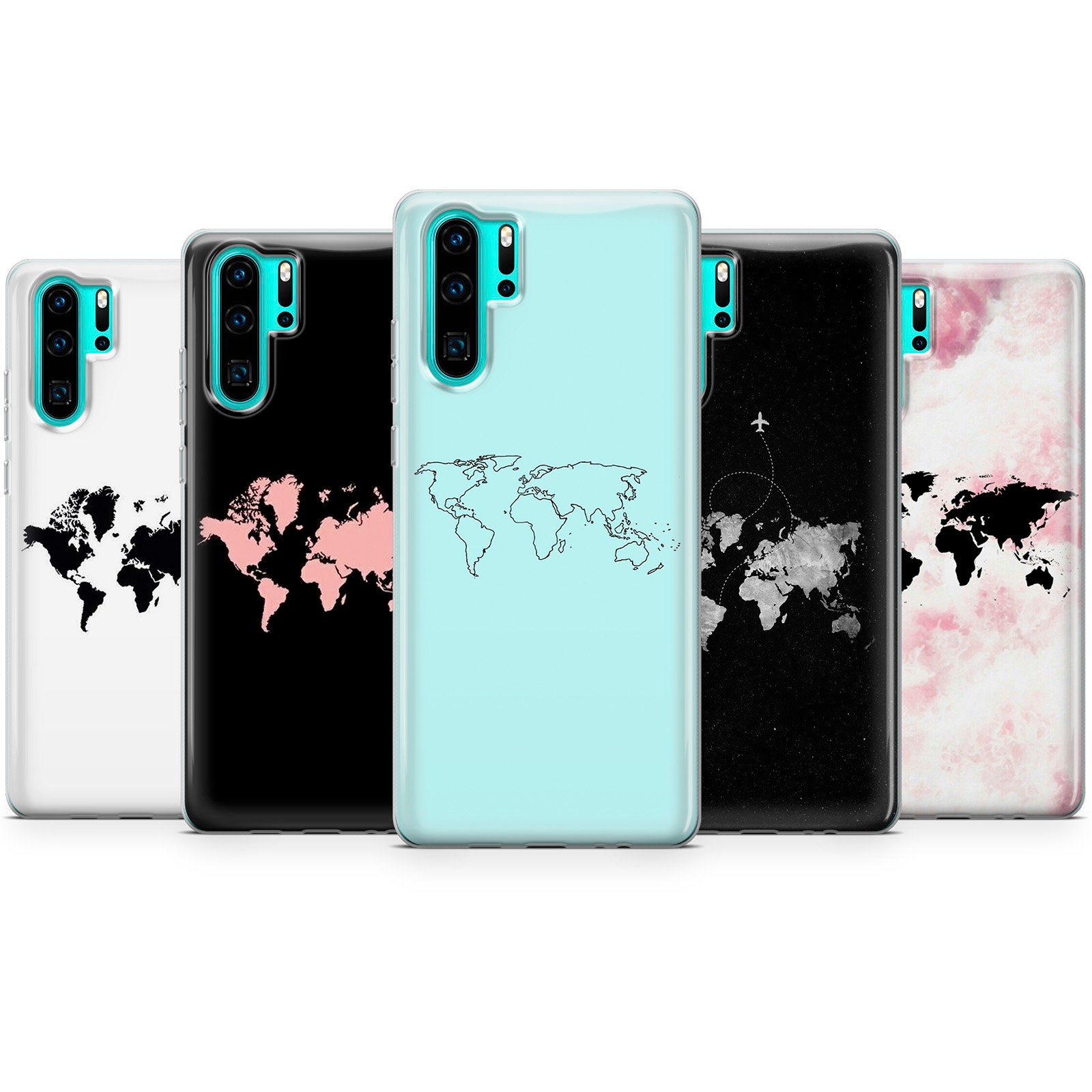 World Map Phone Case Travel Print Cover Fit for Iphone 13 12 - Etsy UK