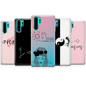 Pisces Phone Case Horoscope Cover Fit for iPhone 16 15 14 13 12 11 Pro ...