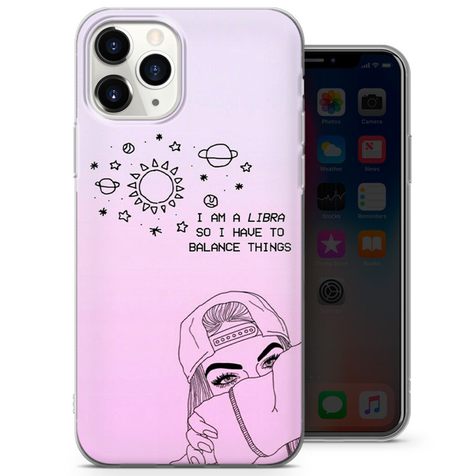 Libra Phone Case Horoscope Cover Fit for Iphone 13 12 11 Pro - Etsy