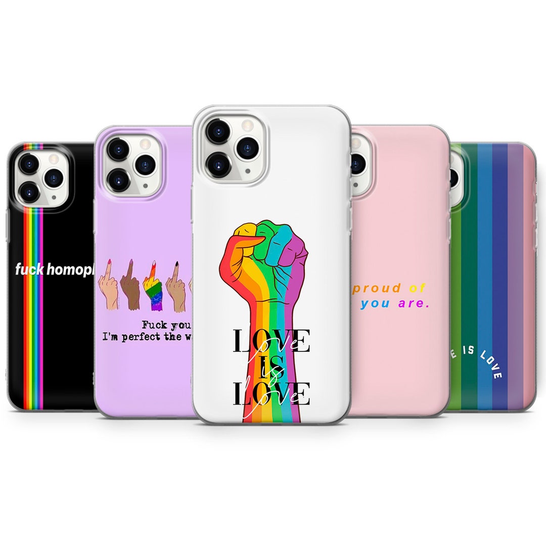 LGBT Pride Phone Case Love is Love Cover Fit for iPhone 16 15 14 13 12 ...