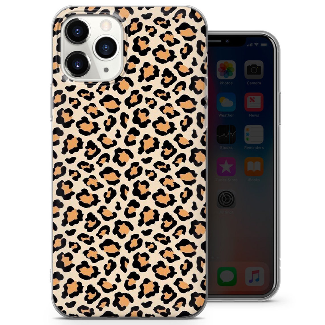 Leopard Print Phone Case Animal Print Cover fit for iPhone 12 | Etsy