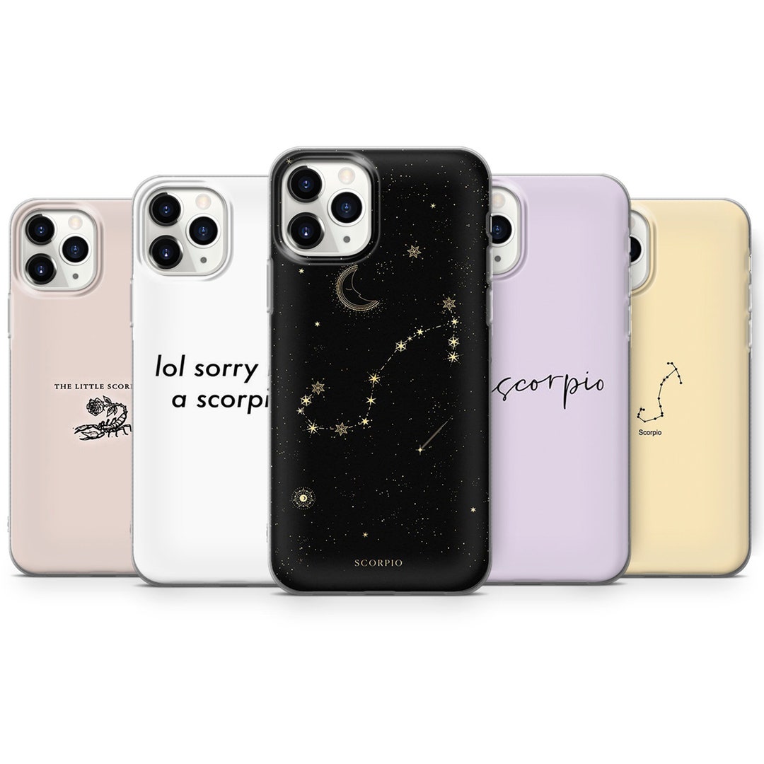 Scorpio Phone Case Horoscope Cover Fit for iPhone 16 15 14 13 12 11 Pro ...