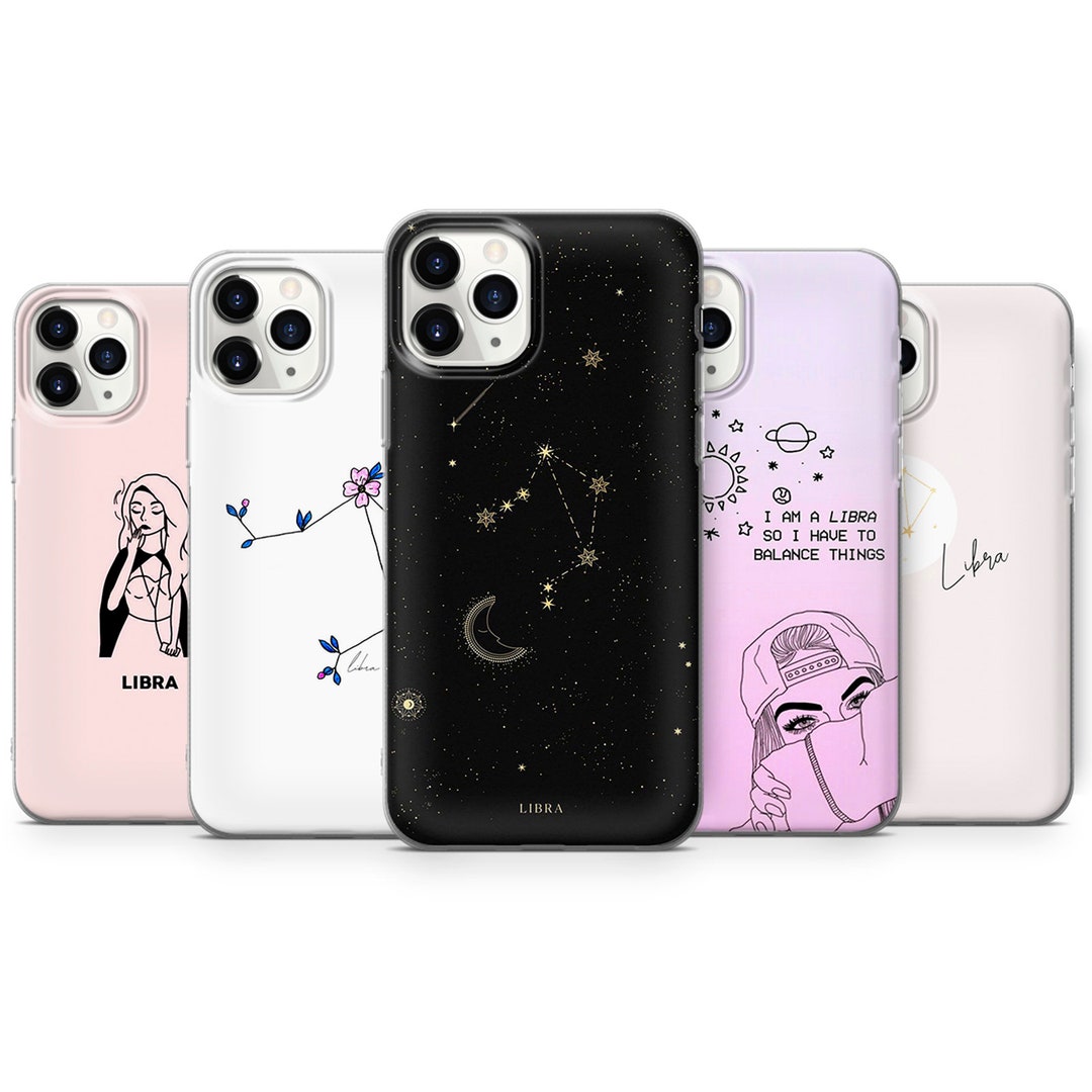 Libra Phone Case Horoscope Cover Fit for iPhone 16 15 14 13 12 11 Pro ...