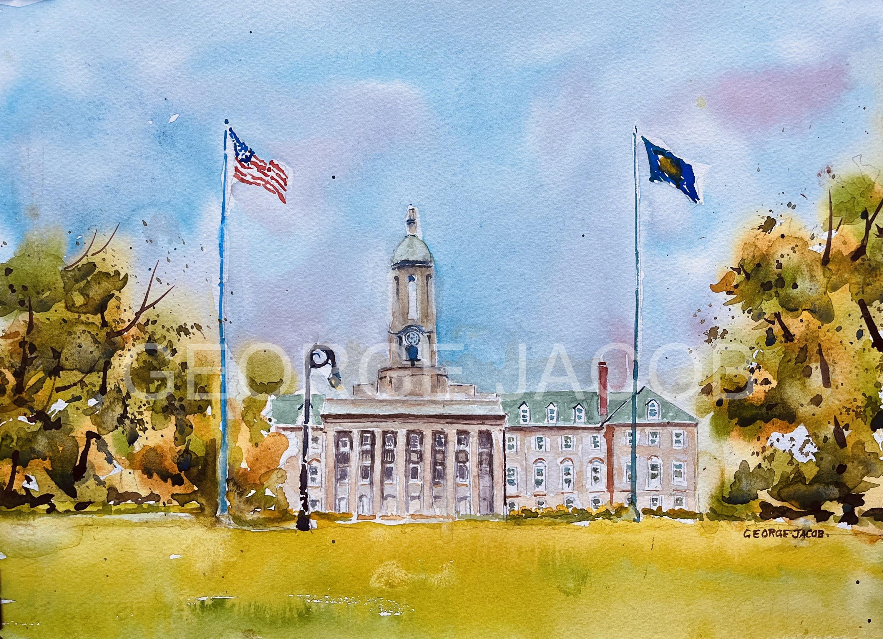 Penn State University Watercolor Prints and Note Cards/employer Thank ...