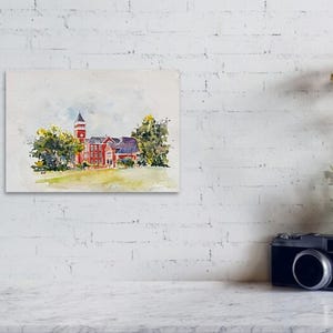 Clemson University Watercolor Print -graduation Gifts/ Clemson Notecard ...