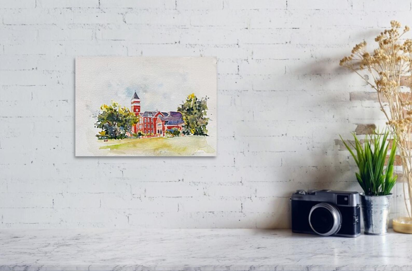 Clemson University Watercolor Print -graduation Gifts/ Clemson Notecard ...