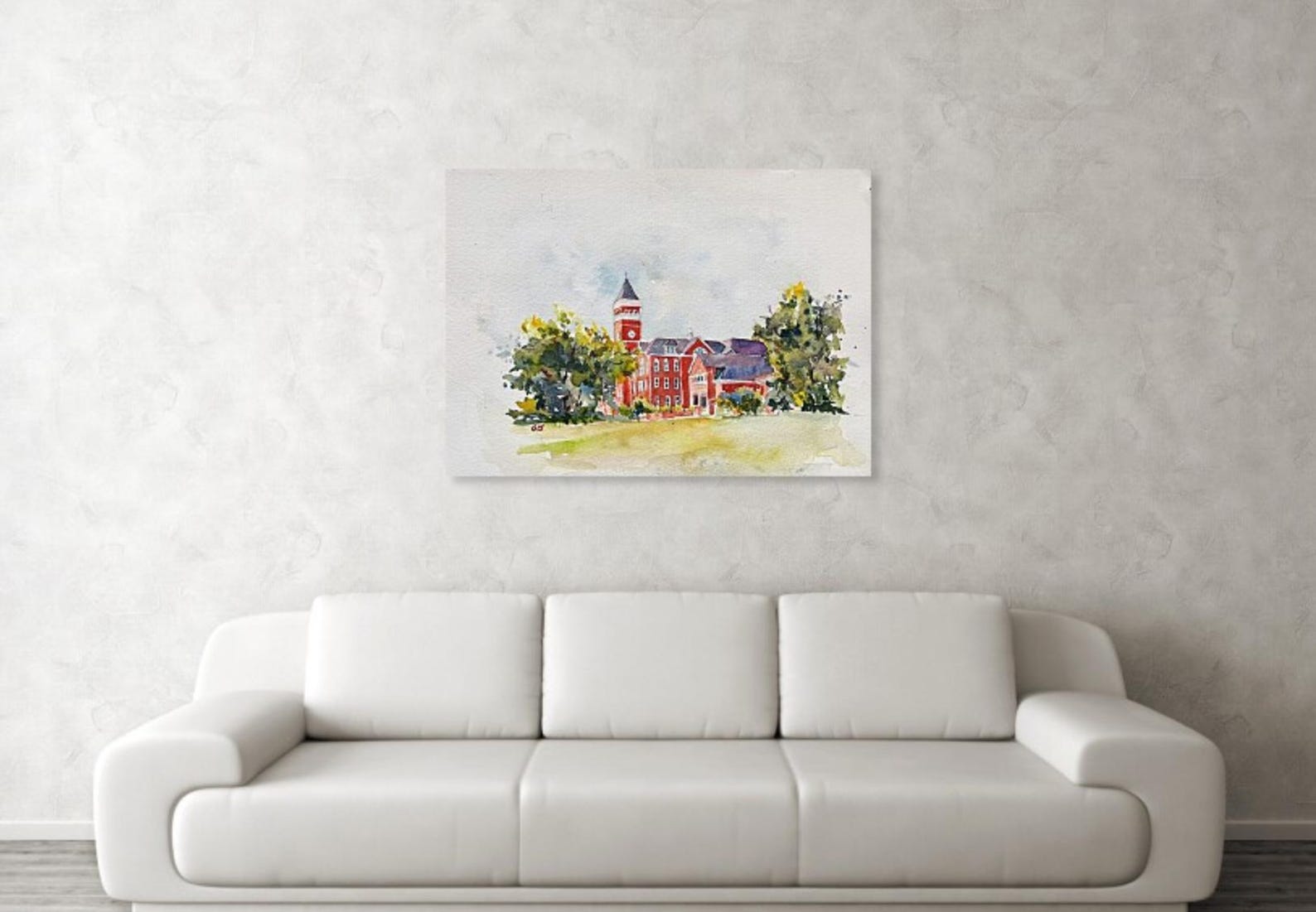 Clemson University Watercolor Print -graduation Gifts/ Clemson Notecard ...