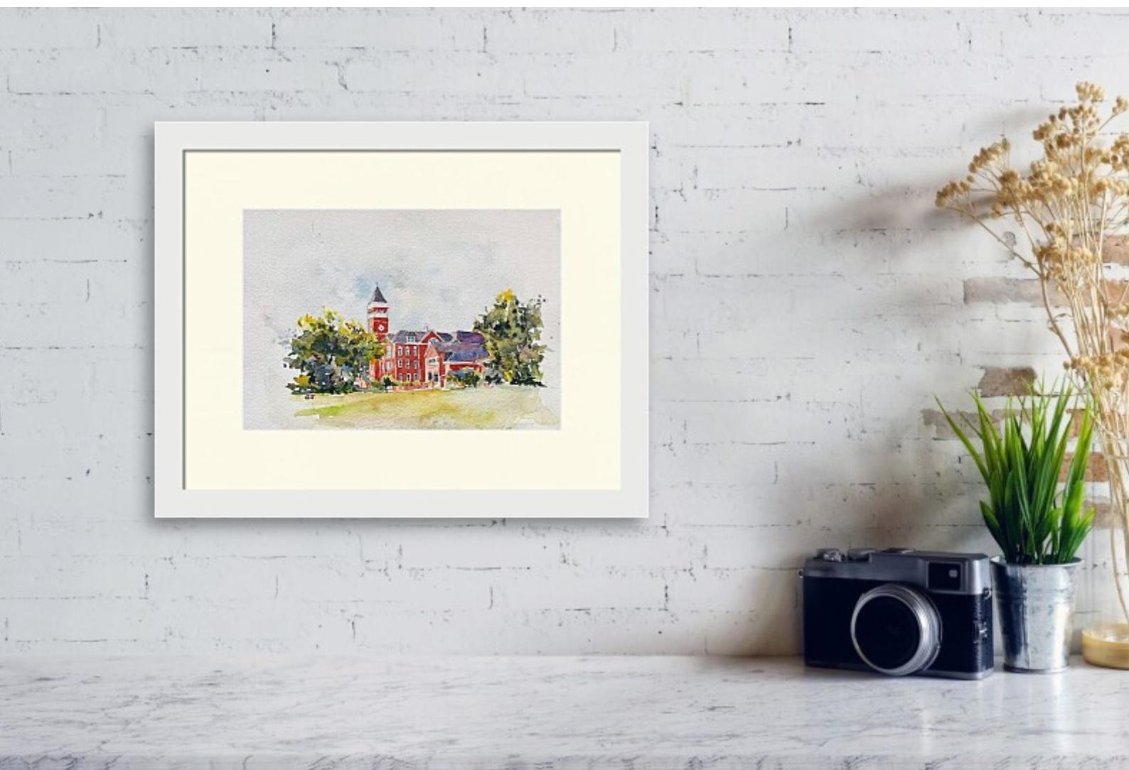 Clemson University Watercolor Print -graduation Gifts/ Clemson Notecard ...