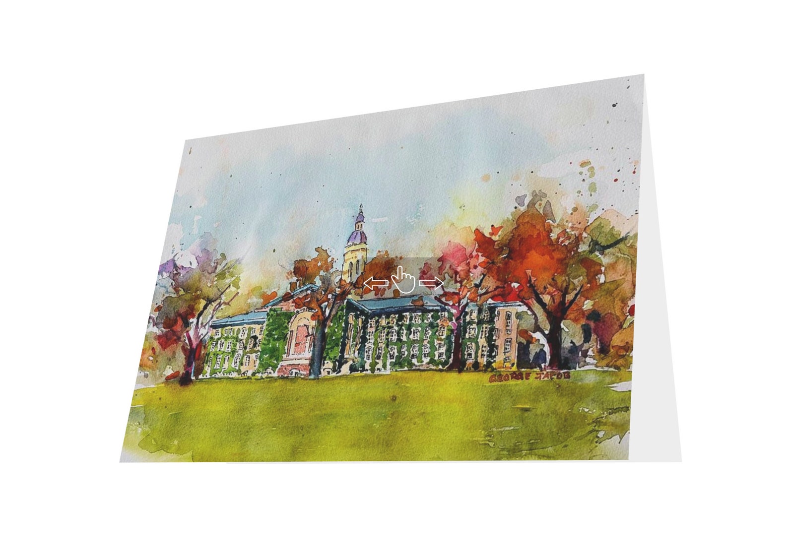 Princeton University Watercolor Print and Note Cards -graduation Gifts ...