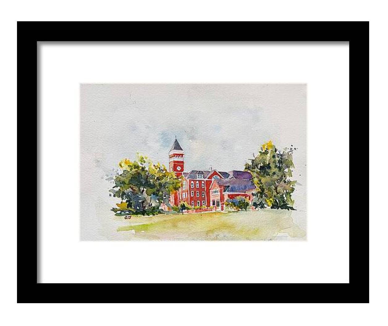 Clemson University Watercolor Print -graduation Gifts/ Clemson Notecard ...
