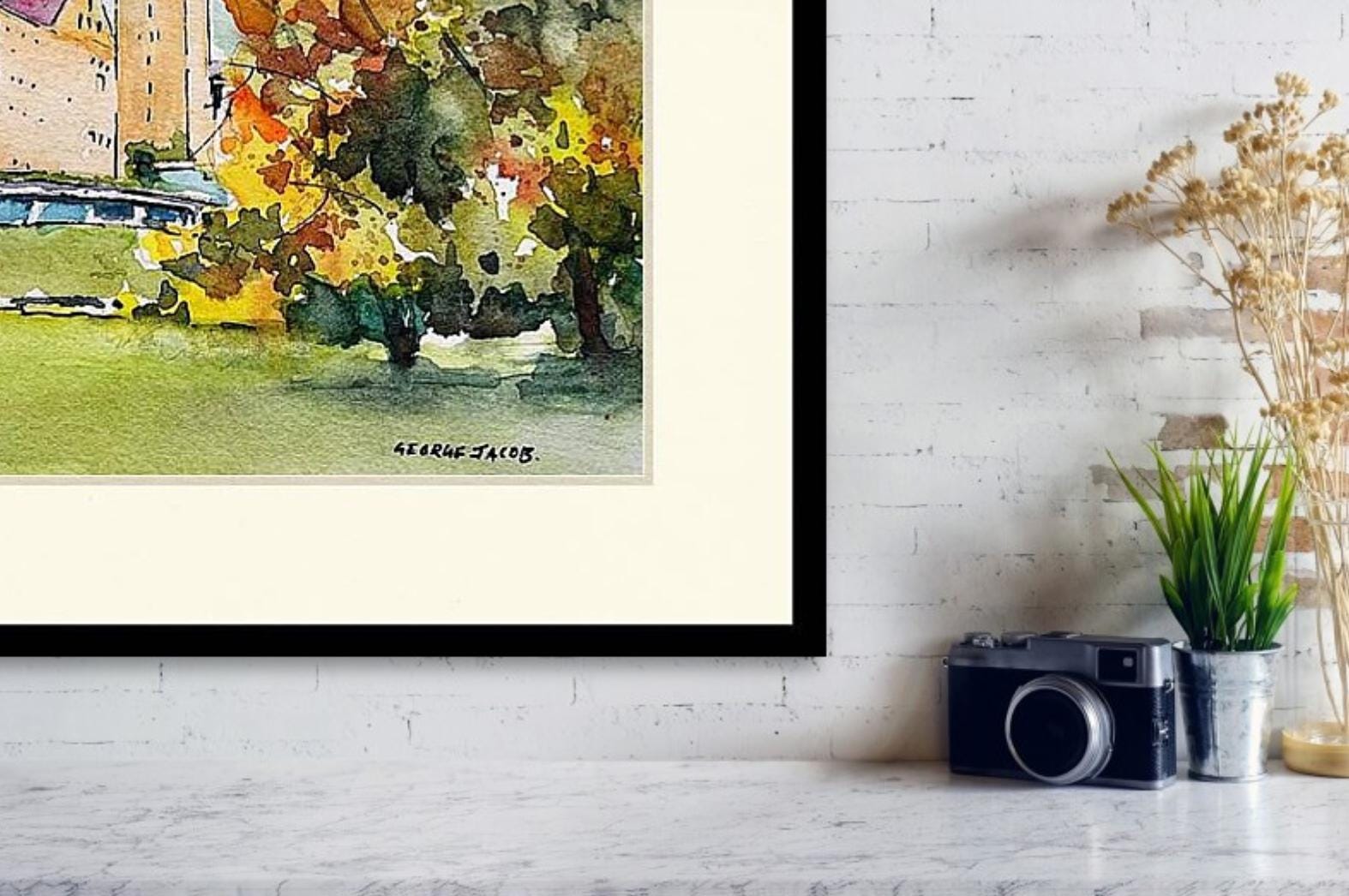 Cornell University, NY Watercolor Print -graduation Gift/ Cornell ...