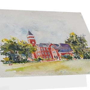 Clemson University Watercolor Print -graduation Gifts/ Clemson Notecard ...