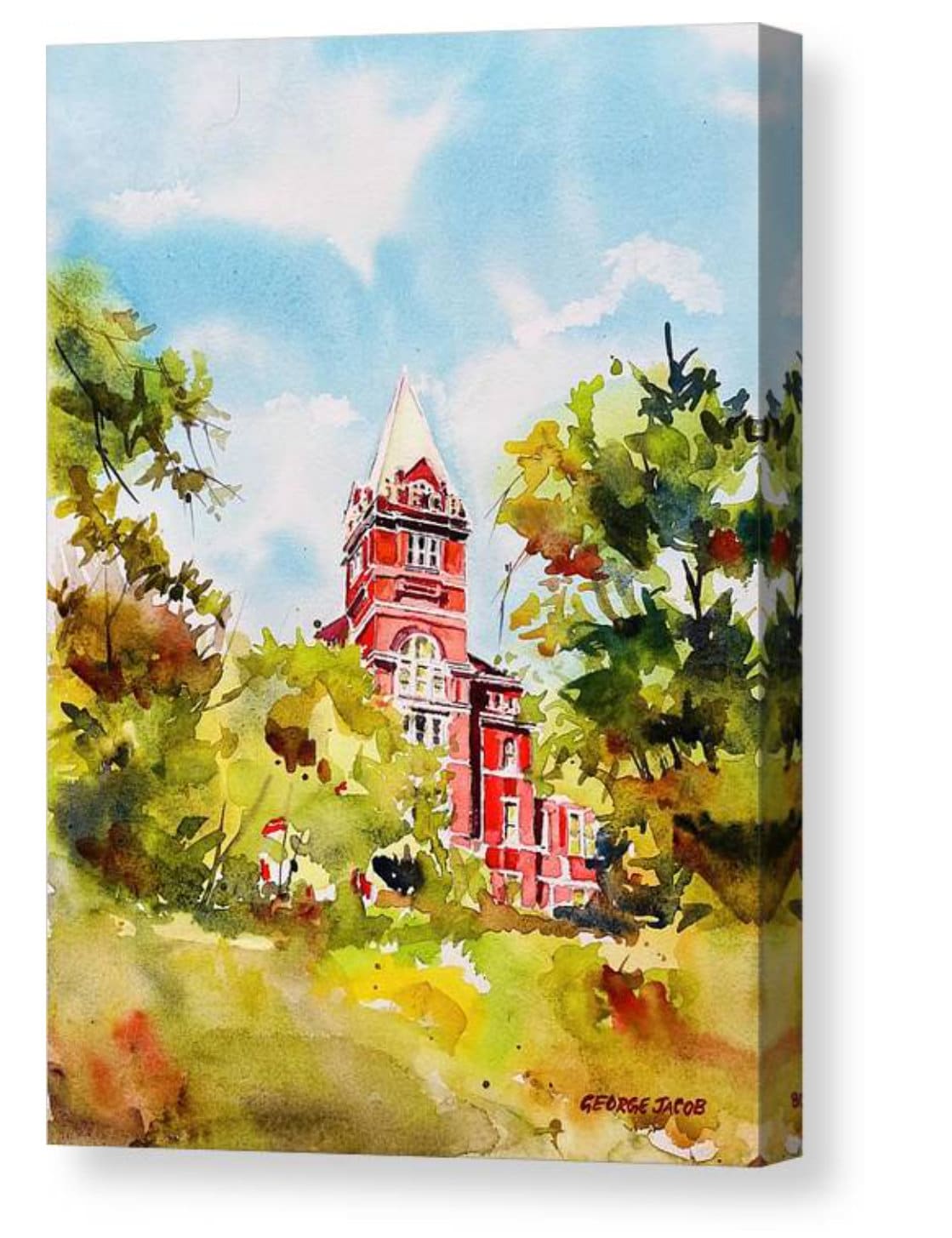 Georgia Tech Watercolor Prints and Note Cards/employer Thank You Card ...
