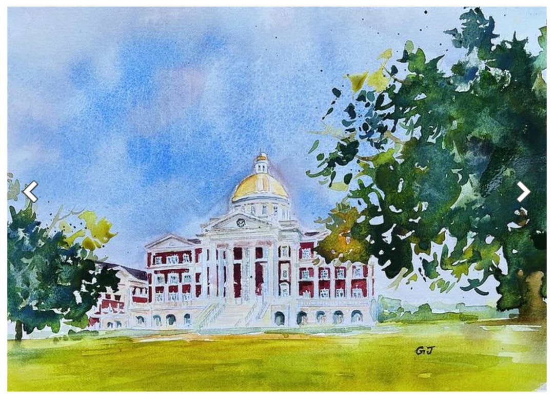 CNU Watercolor Prints/ CNU Note Cards/cnu Dorm Decor/ Graduation Gift ...