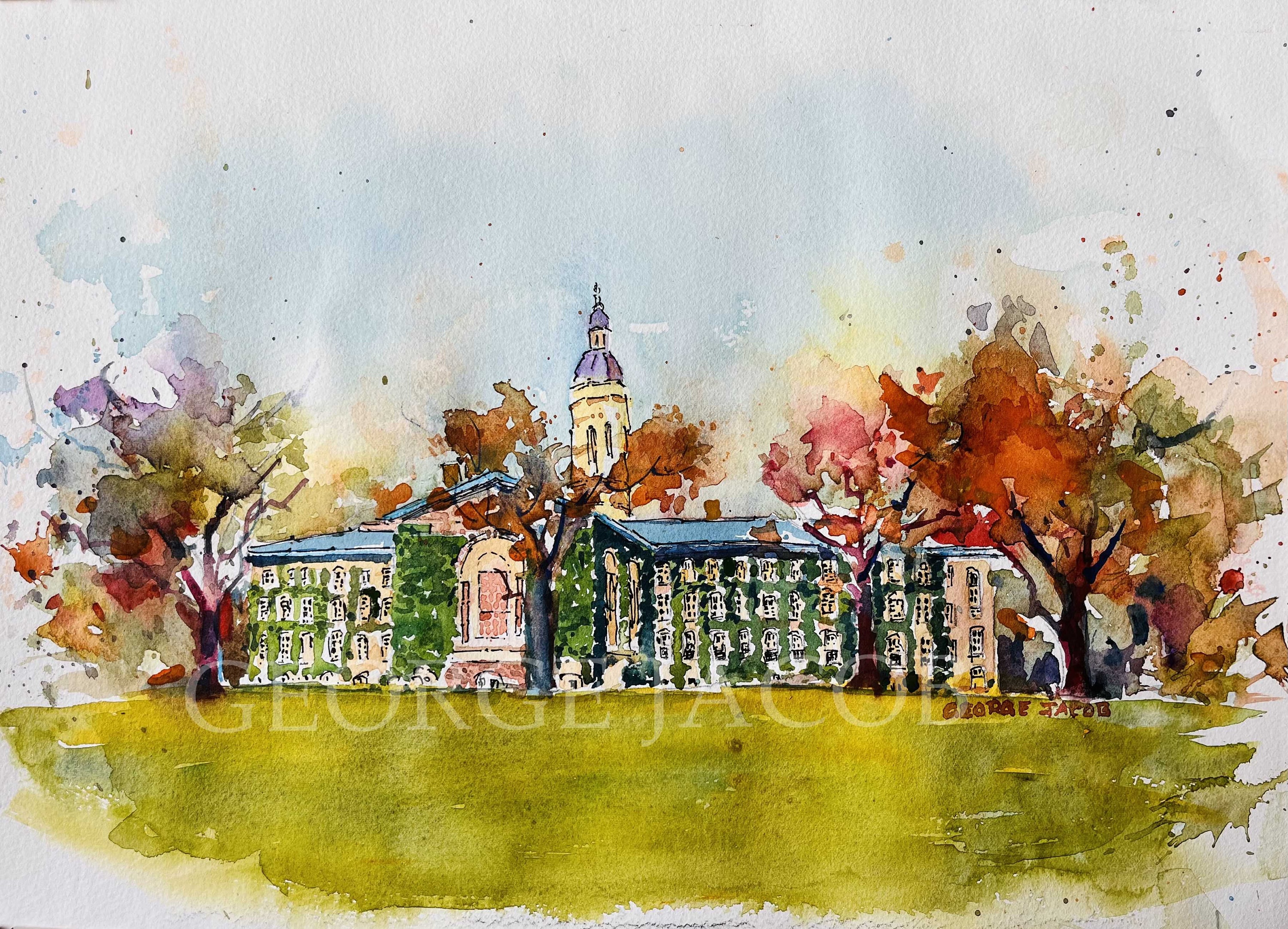 Princeton University Watercolor Print and Note Cards -graduation Gifts ...