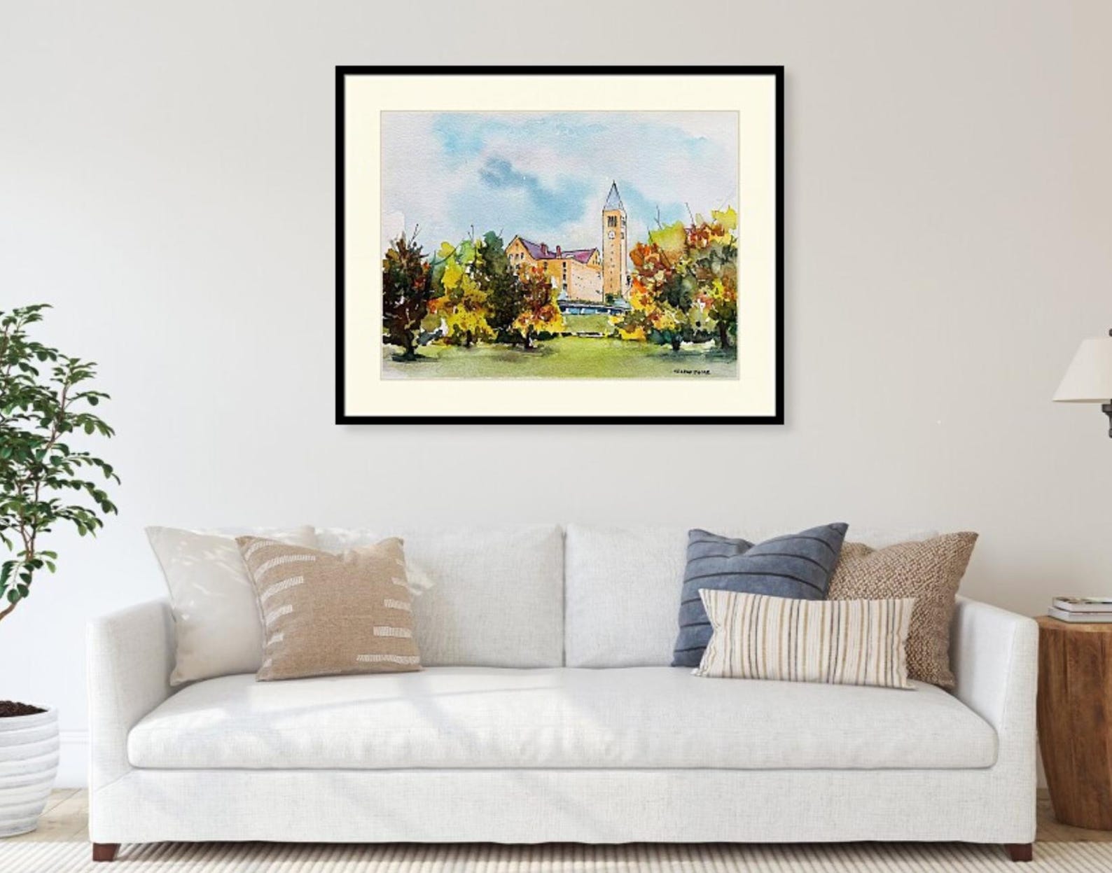 Cornell University, NY Watercolor Print -graduation Gift/ Cornell ...