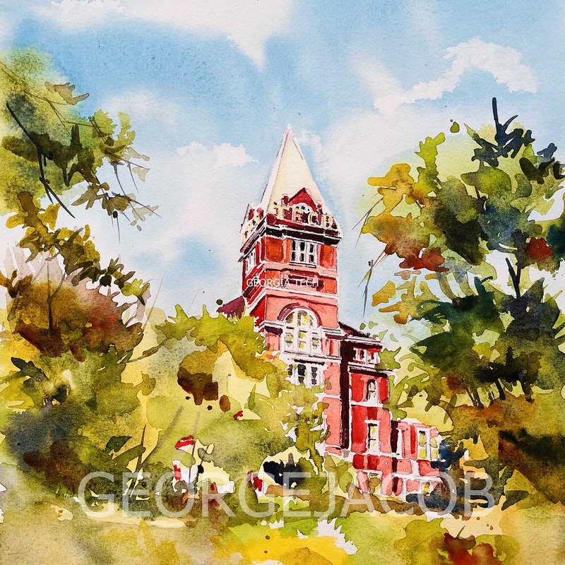 Georgia Tech Art - Etsy