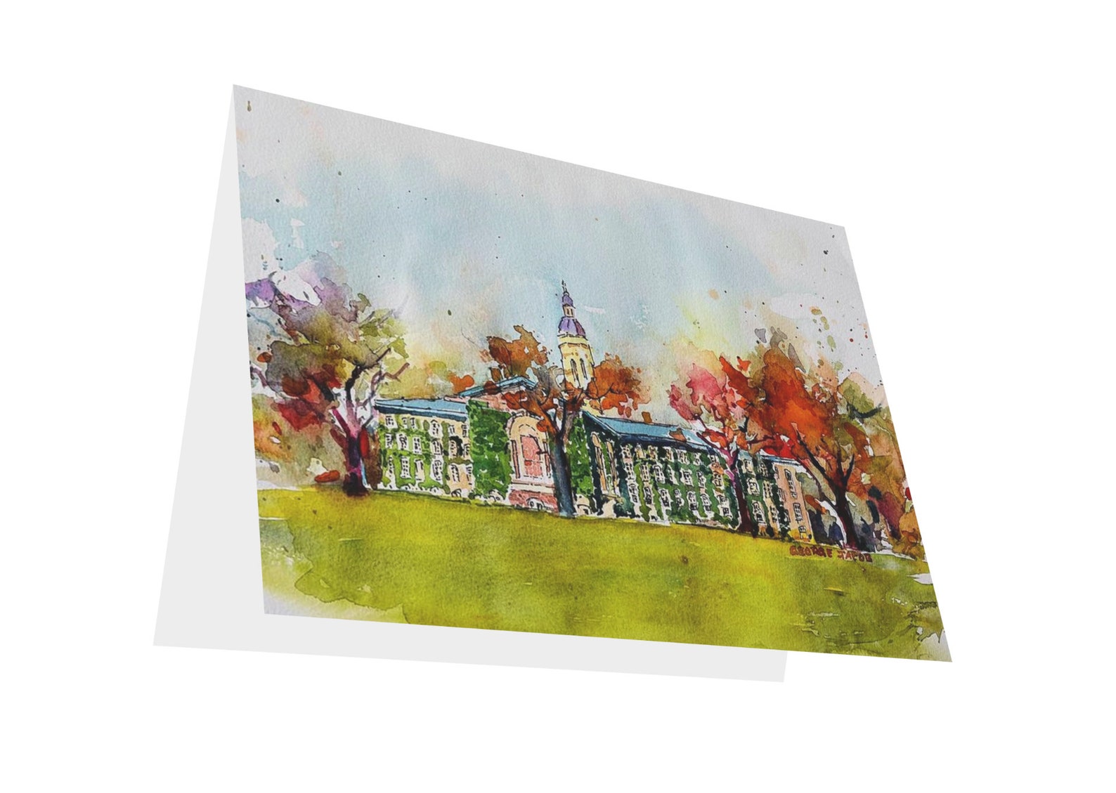 Princeton University Watercolor Print and Note Cards -graduation Gifts ...