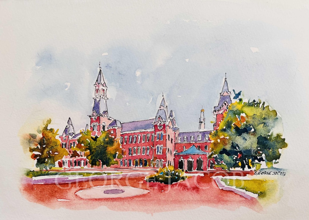 Baylor University Watercolor Print -graduation Gifts/ Baylor University ...