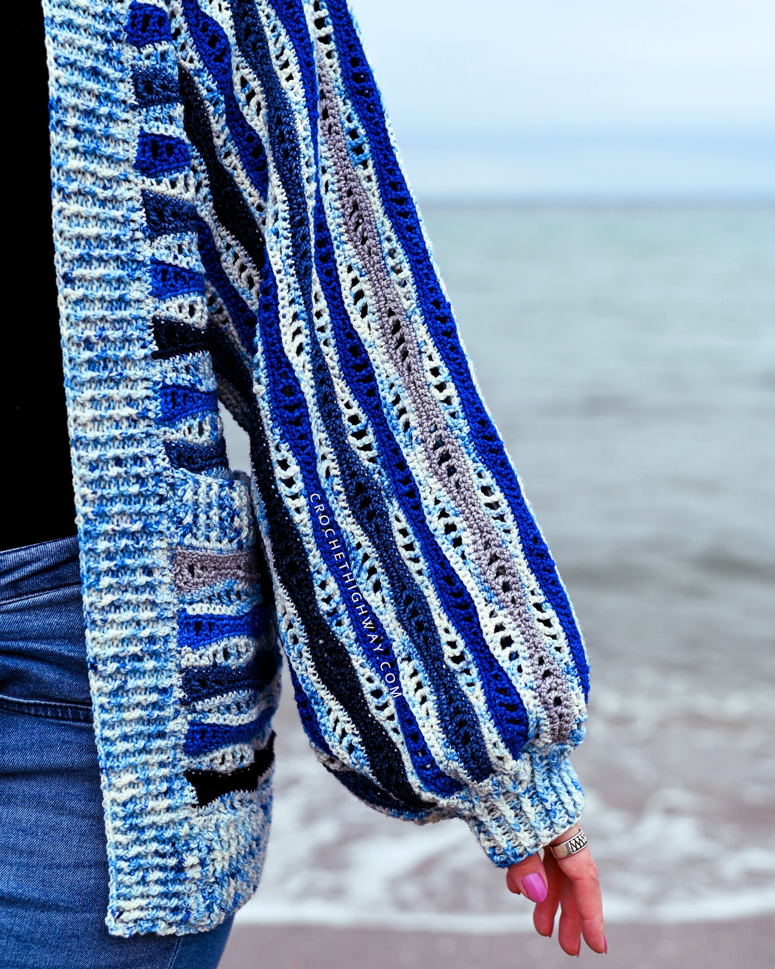 Frosted Waves Cardi CROCHET PATTERN, Crochet Cardigan, Crochet Cardi ...