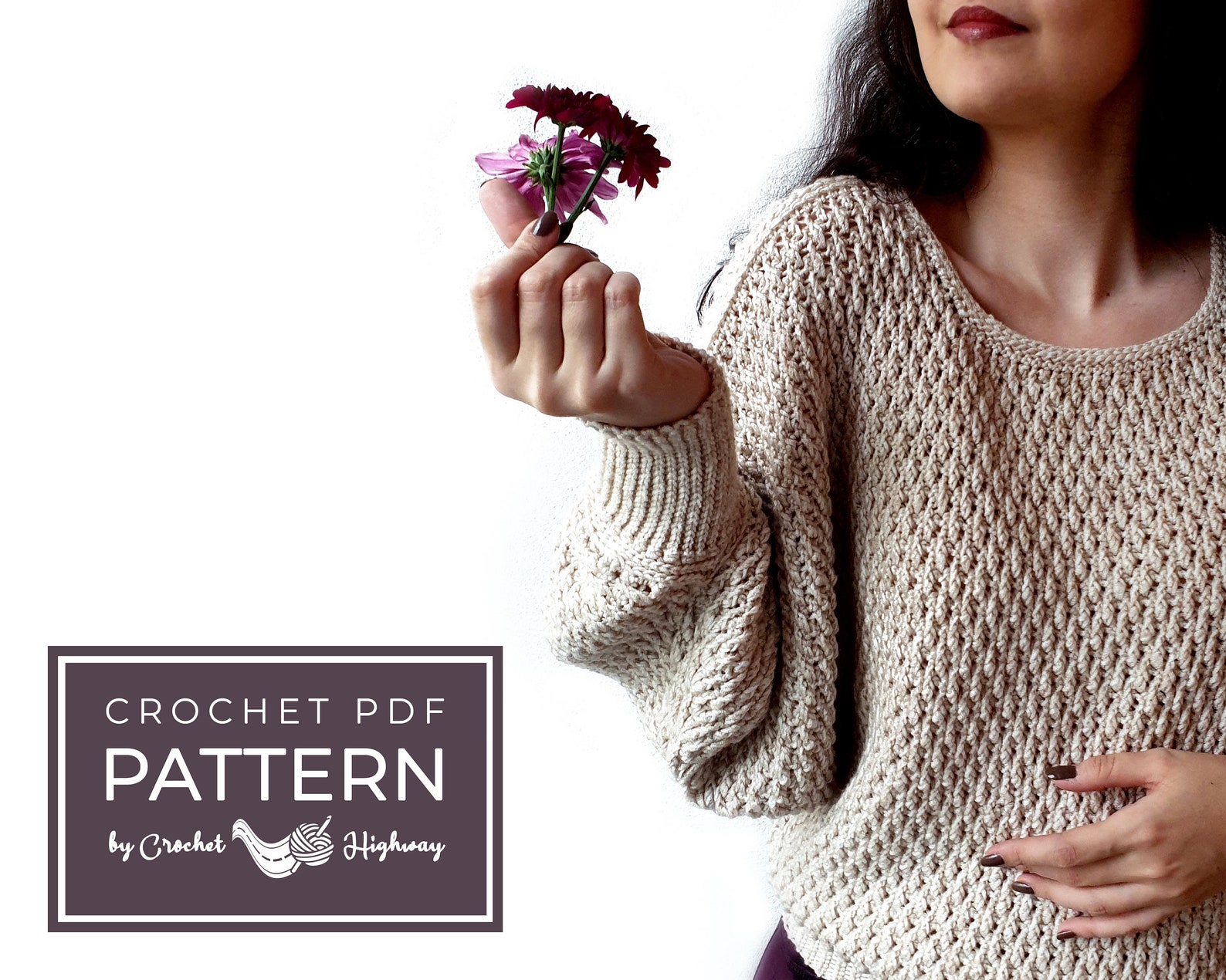 Cosmopolitan Sweater CROCHET PATTERN, Crochet Jumper, Crochet Sweater ...