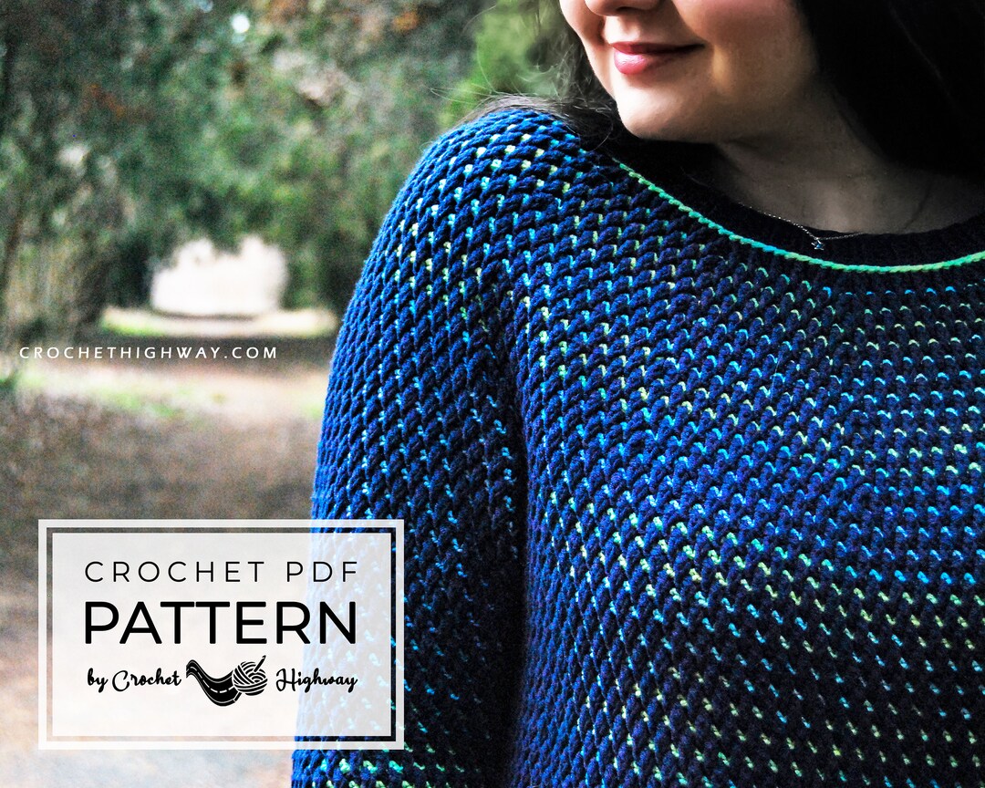 Aries Sweater CROCHET PATTERN, Seamless Crochet Sweater, Easy Crochet ...