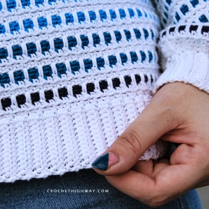 Libra Pullover CROCHET PATTERN Seamless Crochet Sweater Easy - Etsy