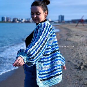 Frosted Waves Cardi CROCHET PATTERN, Crochet Cardigan, Crochet Cardi ...