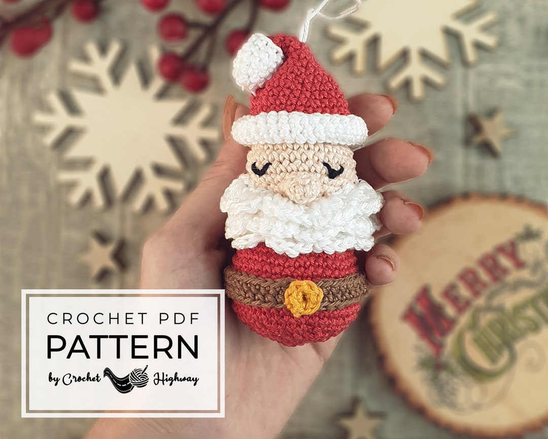 Santa CROCHET PATTERN, DIY Christmas Gift, Santa Amigurumi, Xmas ...