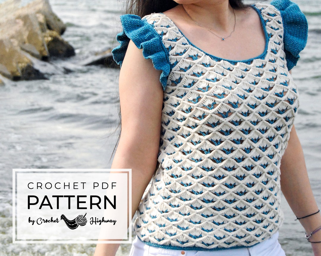Leo Tank CROCHET PATTERN, Crochet Tank Top Pattern, Crochet Tank ...