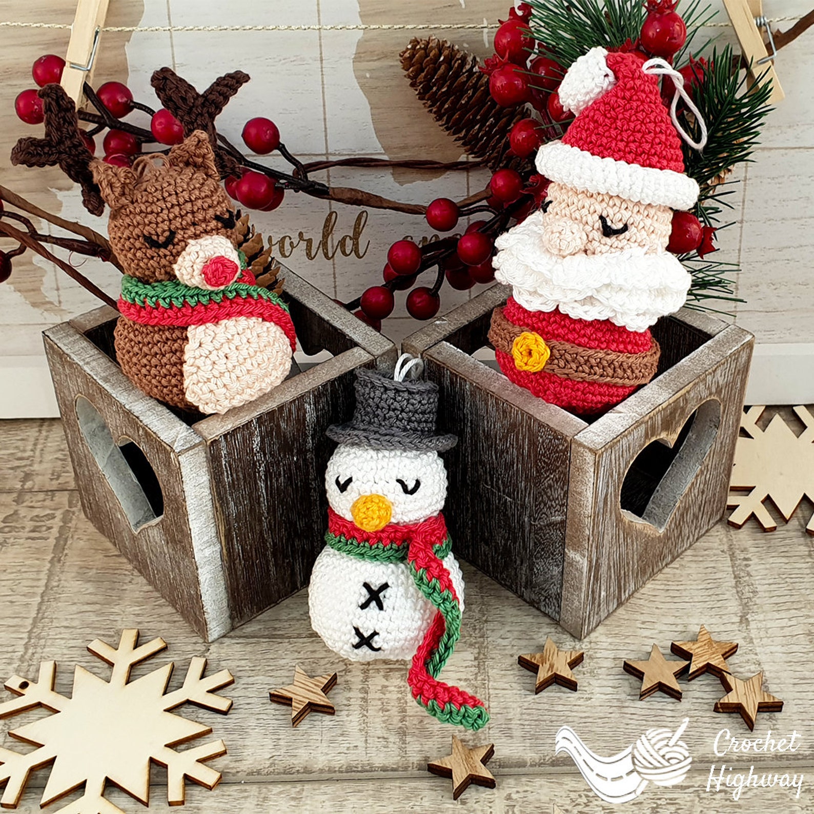 Rudolph CROCHET PATTERN, Rudolph Amigurumi, DIY Christmas Gift, Xmas ...