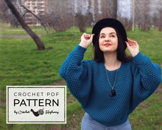 Cosmopolitan Sweater CROCHET PATTERN Crochet Jumper Crochet - Etsy
