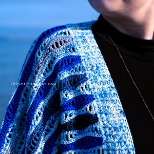 Frosted Waves Cardi CROCHET PATTERN, Crochet Cardigan, Crochet Cardi ...