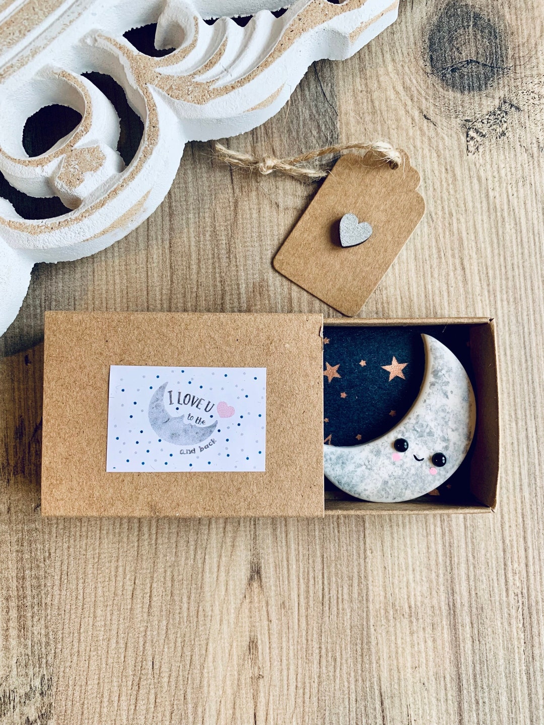 I Love You to the Moon and Back Moon in a Matchbox Pocket Gift Small ...
