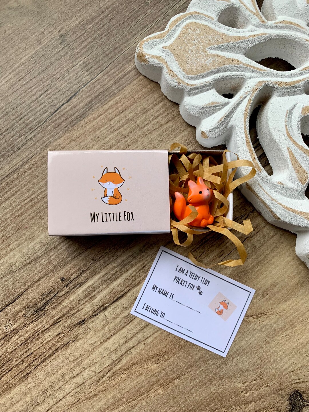 My Little Fox | Pocket Pet Fox | Pocket Toys | Cute Fox Figurine | Fox ...