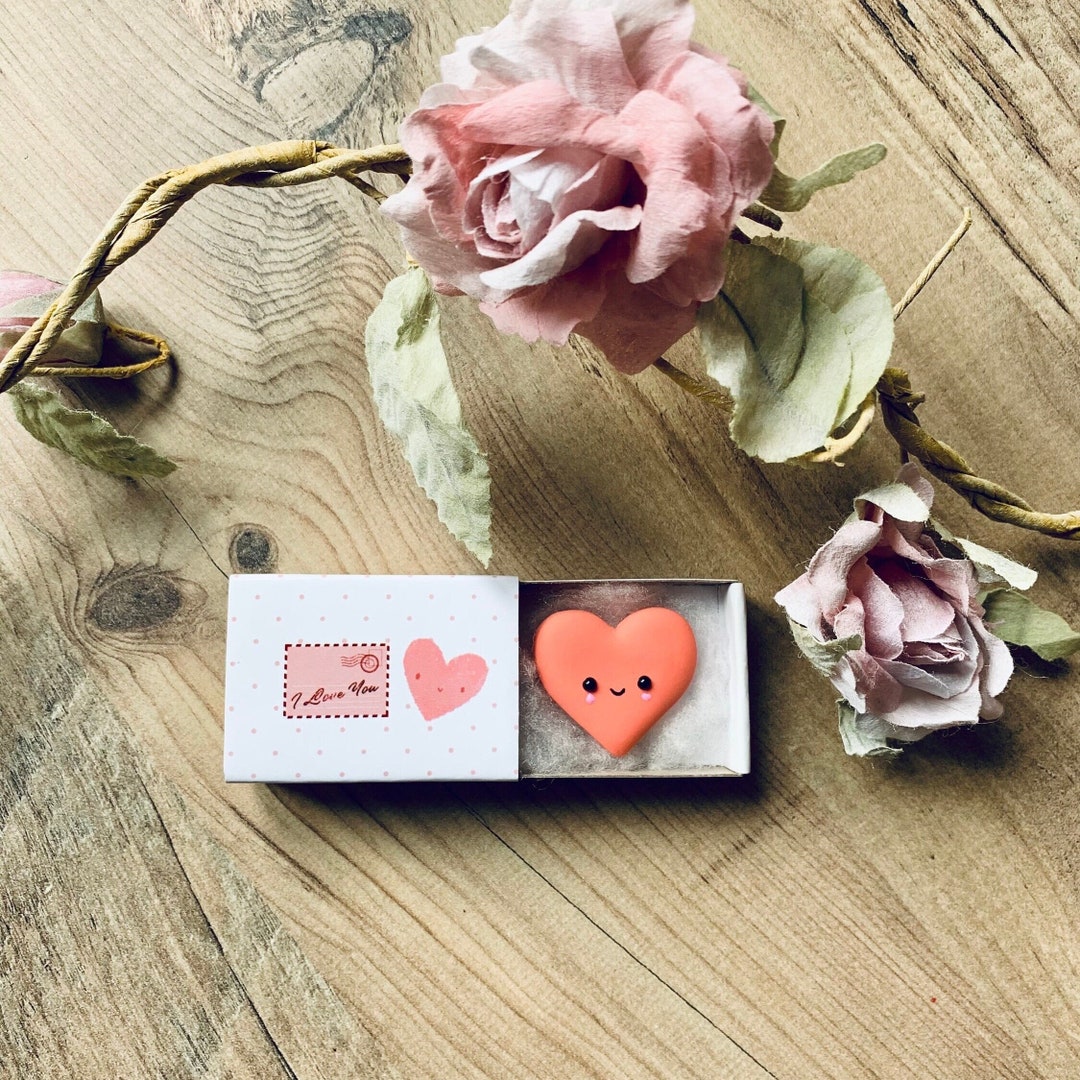 Mini Heart in a Matchbox Cute Matchbox Gift Letterbox Love Heart ...
