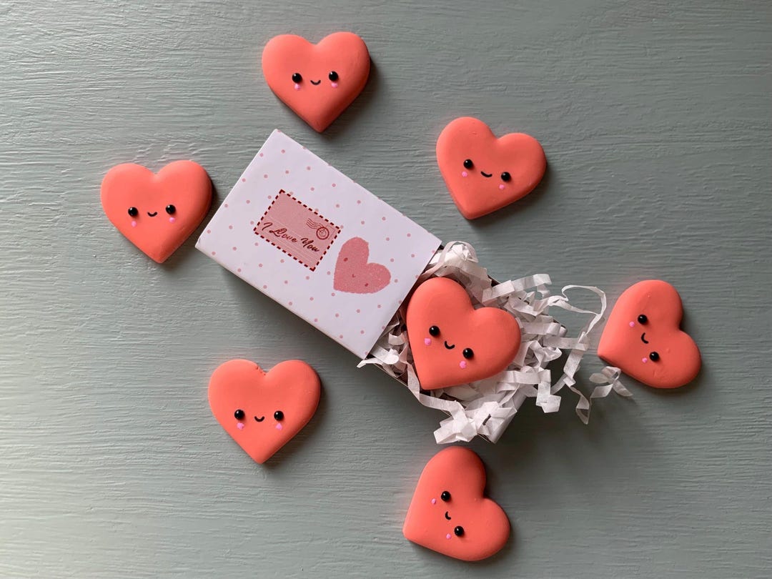 Mini Heart in a Matchbox Cute Matchbox Gift Letterbox Love Heart ...