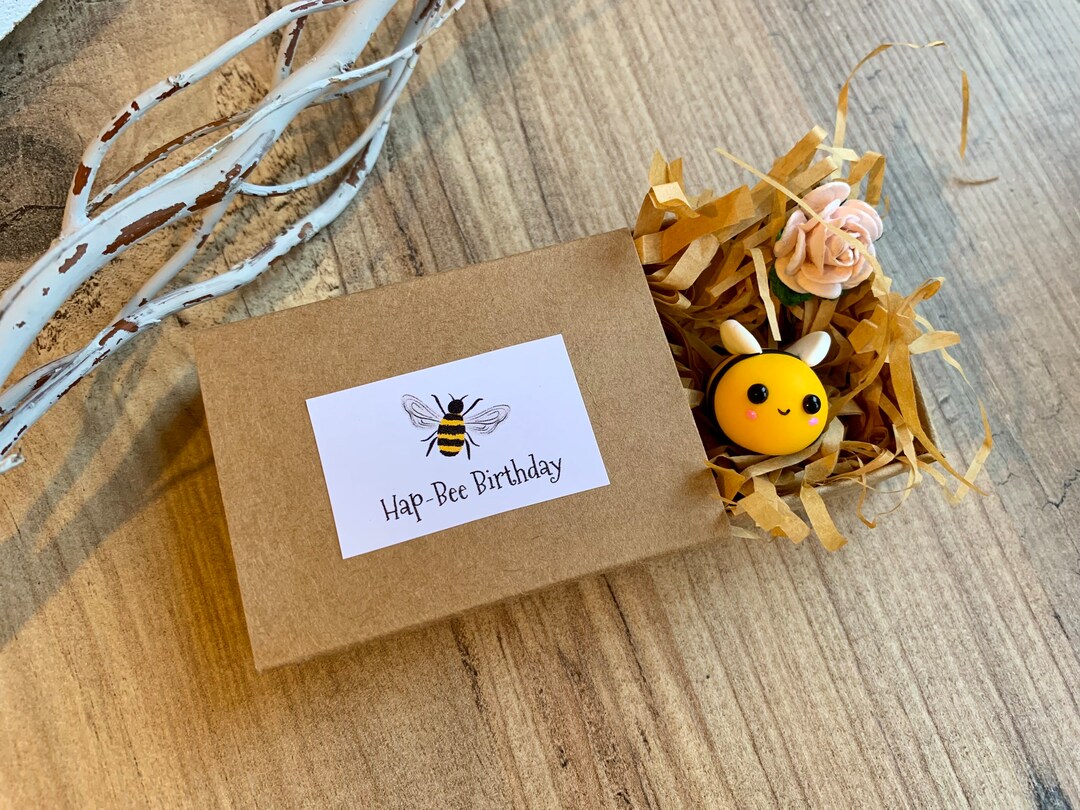 Hap-bee Birthday Bee in a Matchbox Cute Bee Bee Lovers Gift Birthday ...