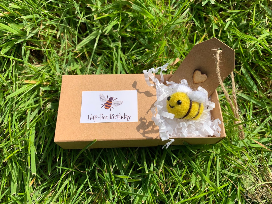 Mini Bee in a Matchbox Hap-bee Birthday Meant to Bee Cute - Etsy