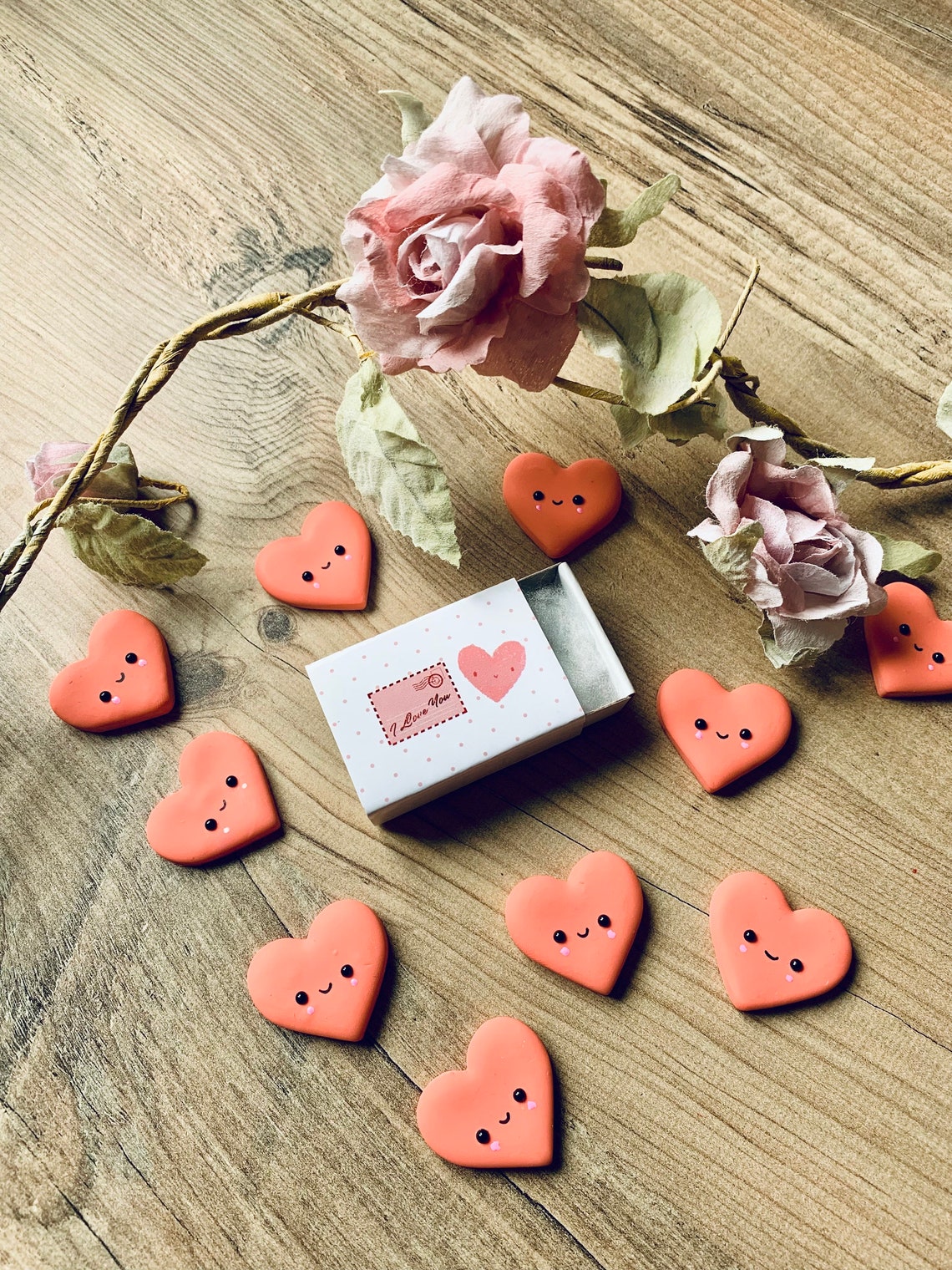 Mini Heart in a Matchbox Cute Matchbox Gift Letterbox Love Heart ...