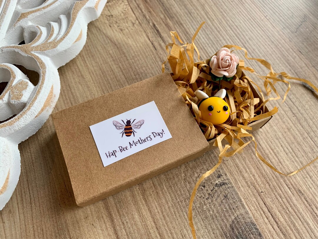Hap-bee Mothers Day Bee in a Matchbox Small Mothers Day Gift Handmade ...