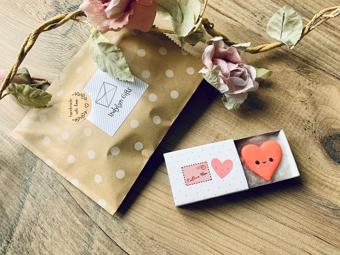 Mini Heart in a Matchbox Cute Matchbox Gift Letterbox Love Heart ...
